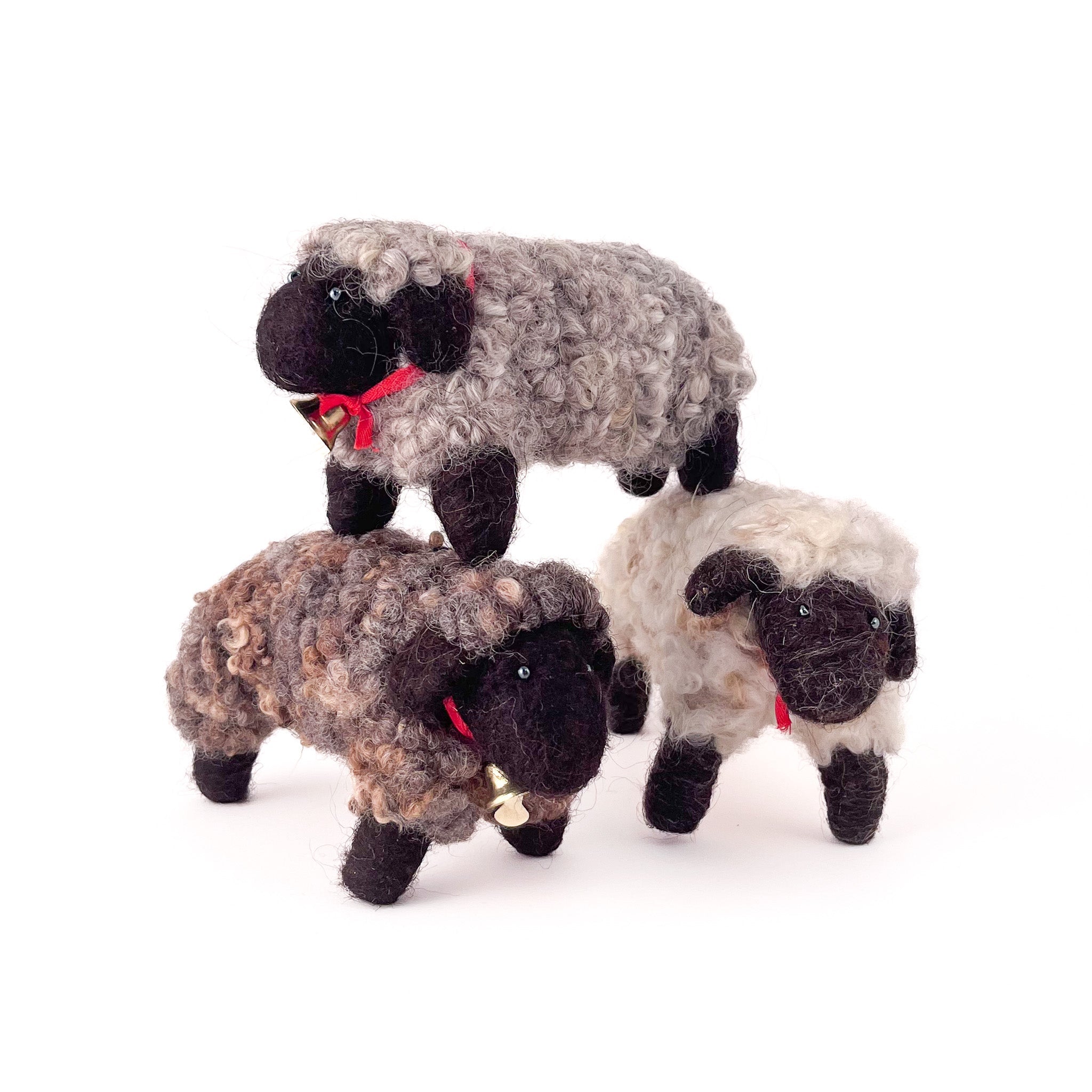 Felted Wool Sheep | Handmade Needle Felted Animals Made in Guatemala by ...