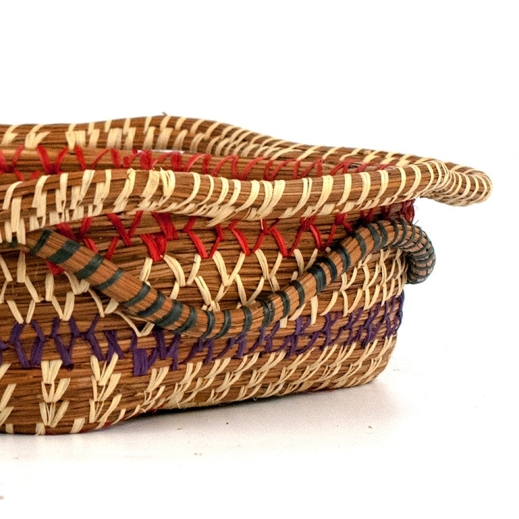 Butterfly Basket | Decorative Pine Needle Basket Handmade in Guatemala ...
