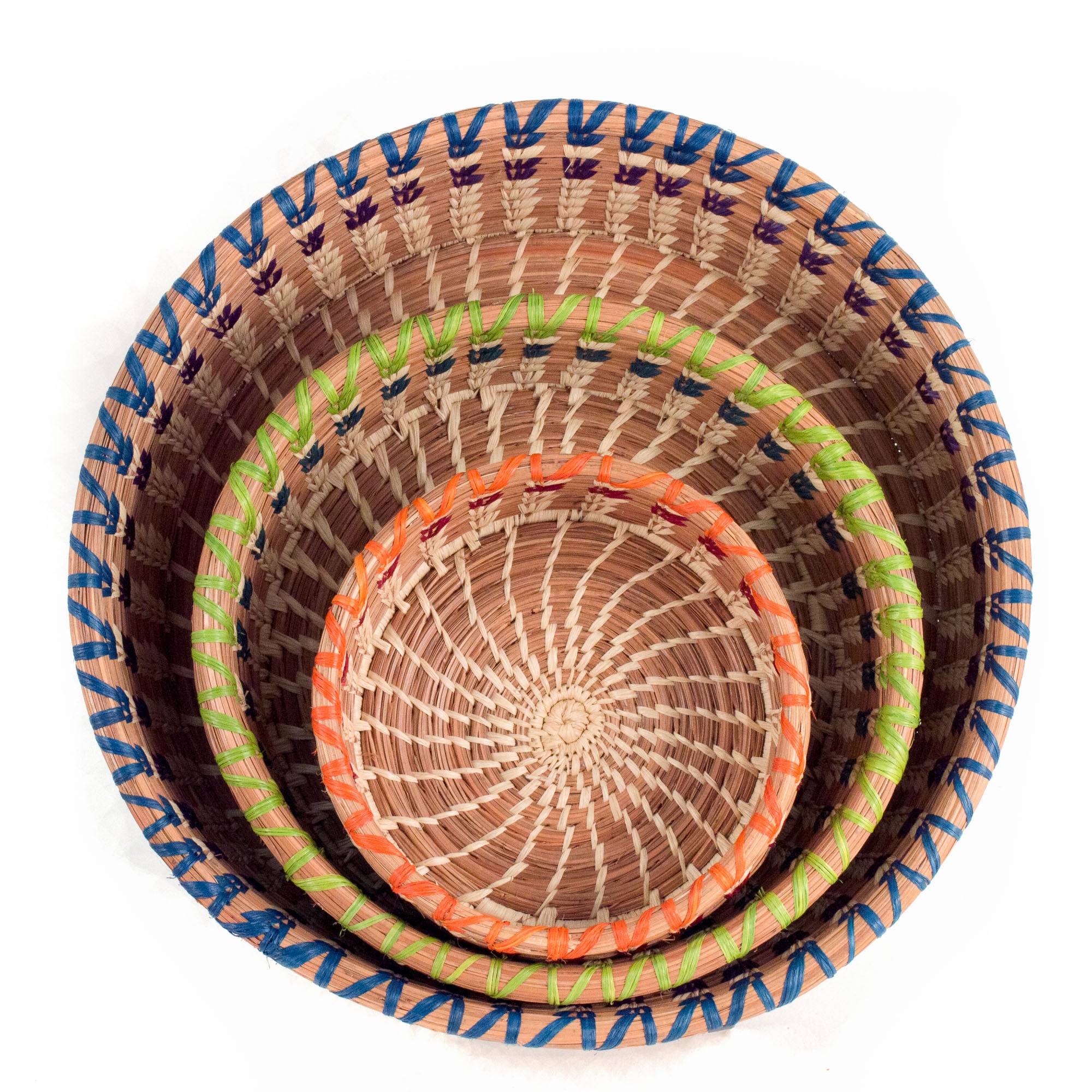 Marisol Basket | Decorative Pine Needle Basket Handmade in Guatemala ...